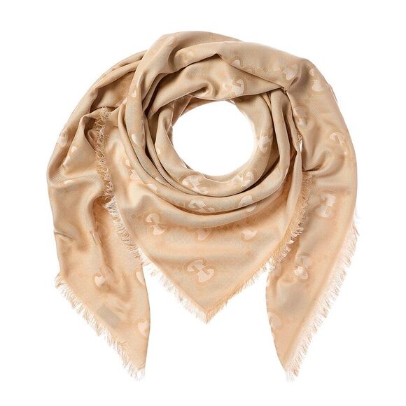 Gucci | Accessories | Gucci Gg Logo Silkblend Scarf | Poshmark